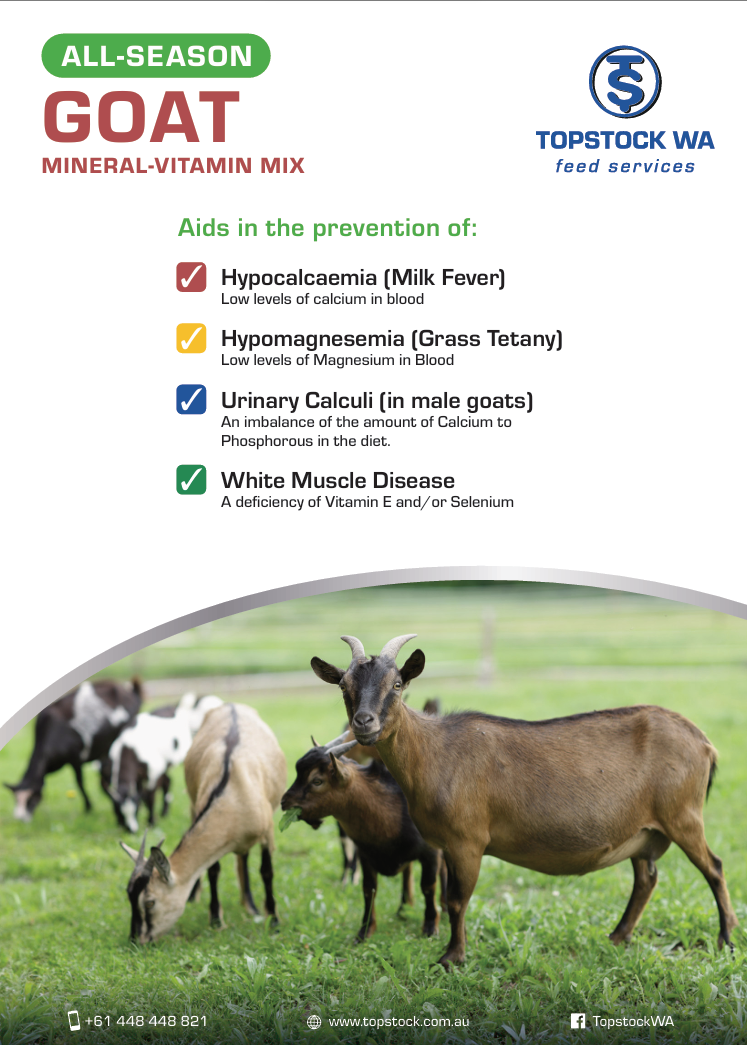 TOPSTOCK ALL SEASONS GOATS MINERAL MIX – WA Farm Shop