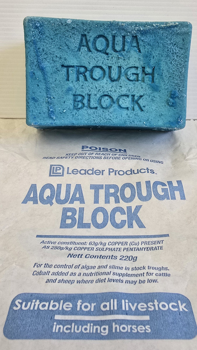 AQUA TROUGH BLOCKS 220gm - SINGLE BLOCK – WA Farm Shop