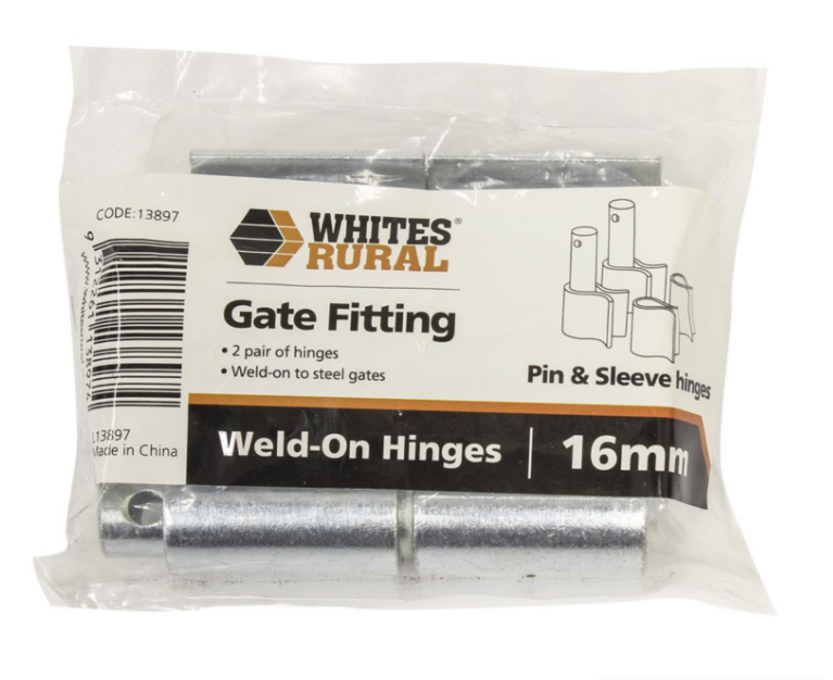 WELD ON HINGES PIN+SLEEVE 20MM 2 PACK – WA Farm Shop
