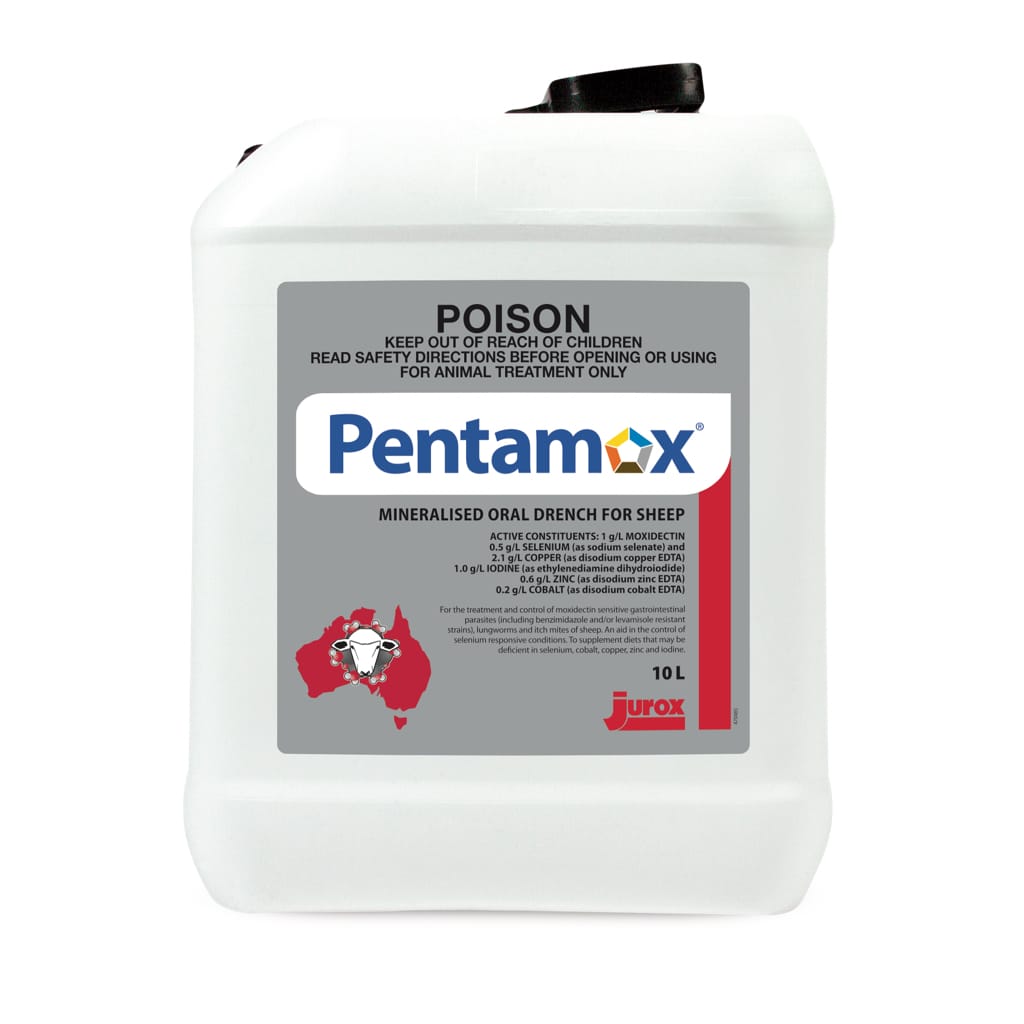JUROX PENTAMOX M 10LTR MINERALISED ORAL DRENCH FOR SHEEP – WA Farm Shop