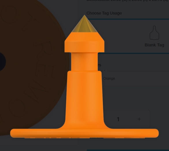 NLIS BUTTONS ORANGE CATTLE – WA Farm Shop