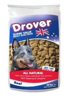 DROVER SUPER VALUE DOG FOOD 20KG – WA Farm Shop